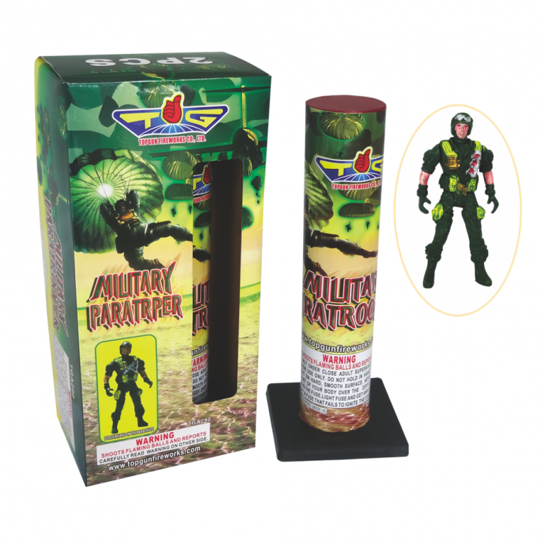 Military Parachute with Toy Soldier – Springfield Fireworks